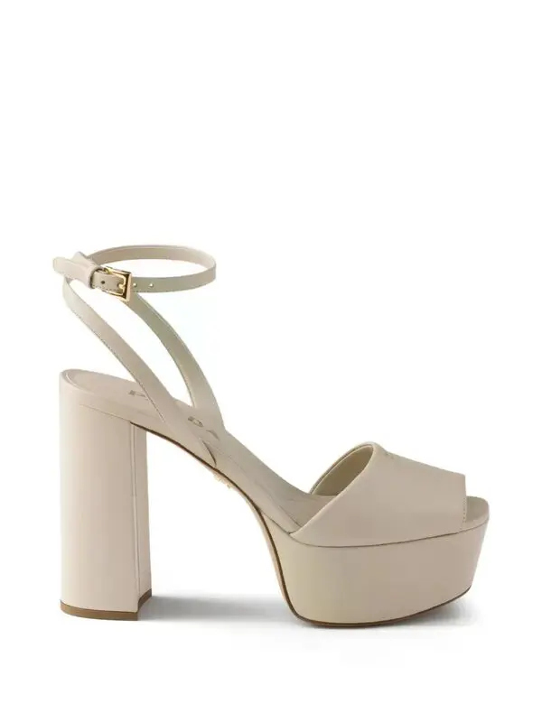 Prada Leather Platform Sandals