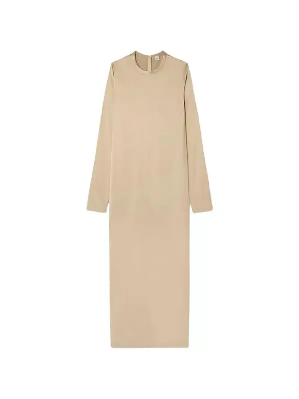 TOTEME Satin Maxi Dress - Neutrals