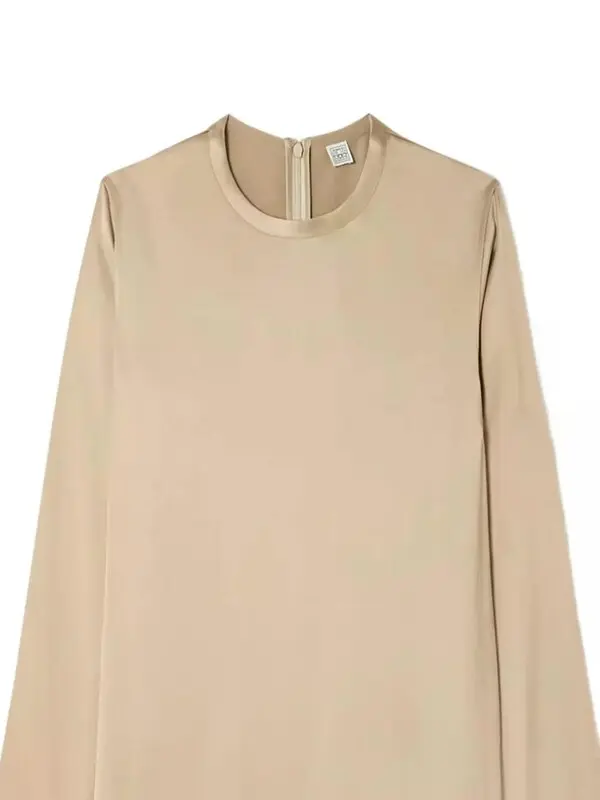 TOTEME Satin Maxi Dress - Neutrals