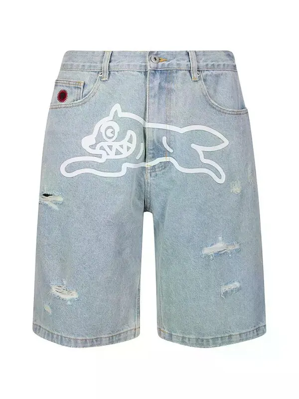 ICECREAM Running Dog Denim Shorts