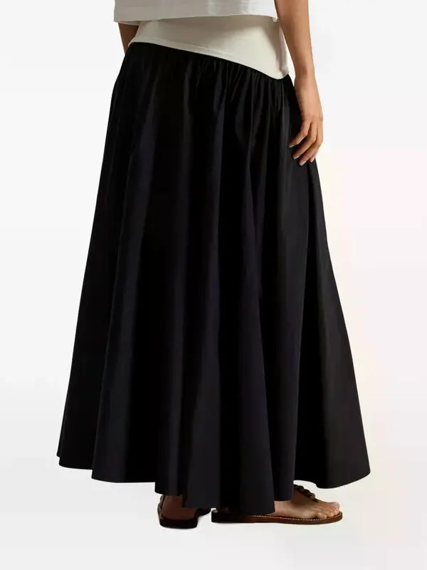 Polo Ralph Lauren Maxi Contrast-waistband Skirt - Blue
