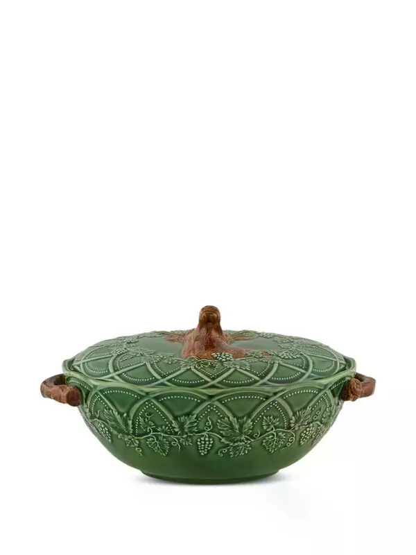 BORDALLO PINHEIRO Forest Deer Serving Bowl - Green