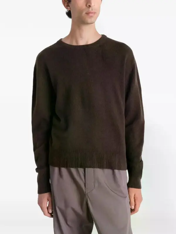 LEMAIRE Crew-neck Sweater - Brown