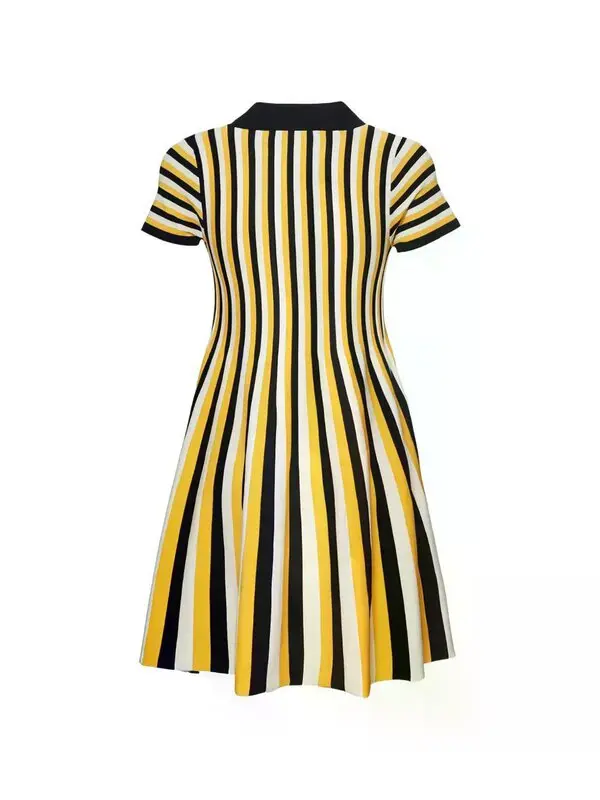La DoubleJ Plaza Striped Collar Mini Dress