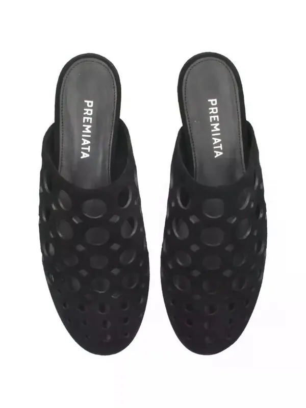 Premiata Cut-out Leather Mules