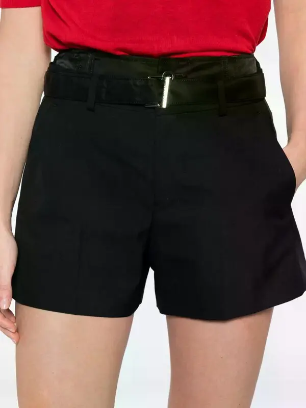 Sacai High-waist Belted Shorts