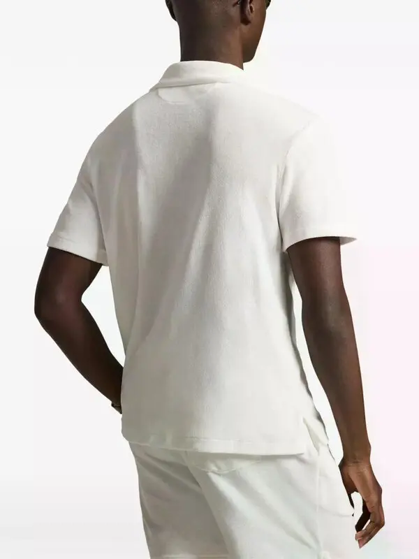Polo Ralph Lauren Custom Slim Fit Terry Camp Shirt - White