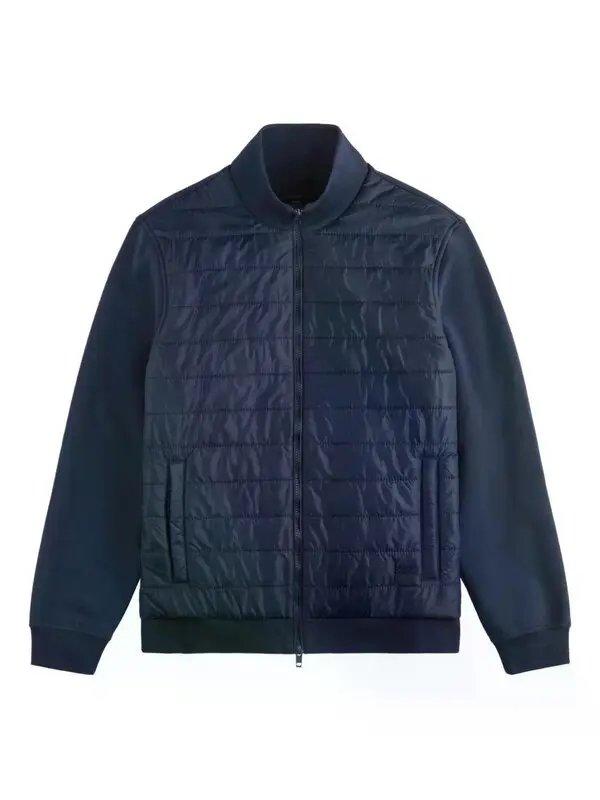 FAY Quilted Zip-up Bomber Jacket