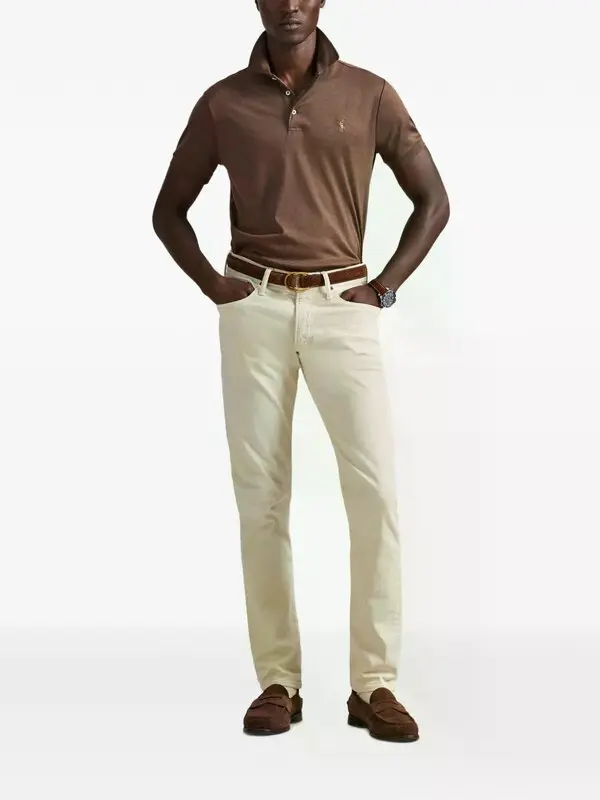 Polo Ralph Lauren Embroidered Polo Shirt - Brown