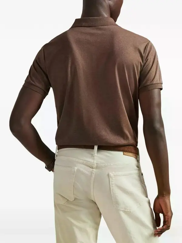 Polo Ralph Lauren Embroidered Polo Shirt - Brown