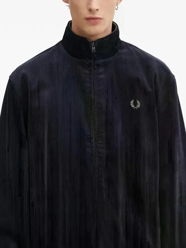 Fred Perry Logo-embroidered Corduroy Jacket