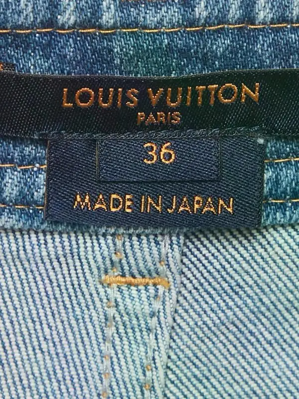 LOUIS VUITTON Tie-dye Denim Shorts