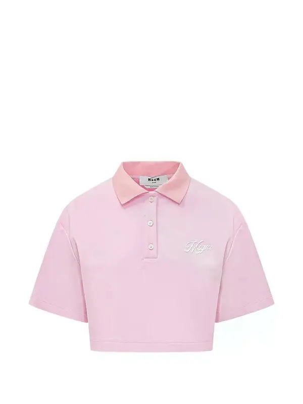 MSGM Collared Polo Top
