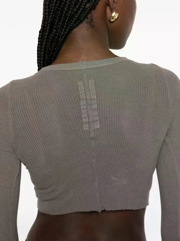 Rick Owens Cropped Long-sleeved T-shirt