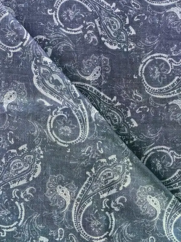 Eleventy Paisley-print Silk Scarf - Blue