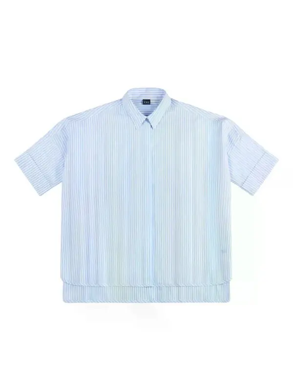 FAY Striped Shirt - Blue