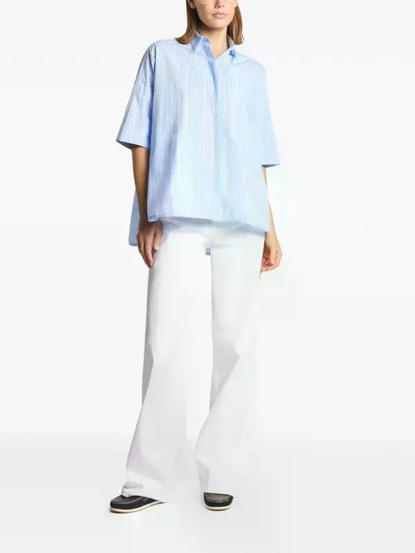 FAY Striped Shirt - Blue