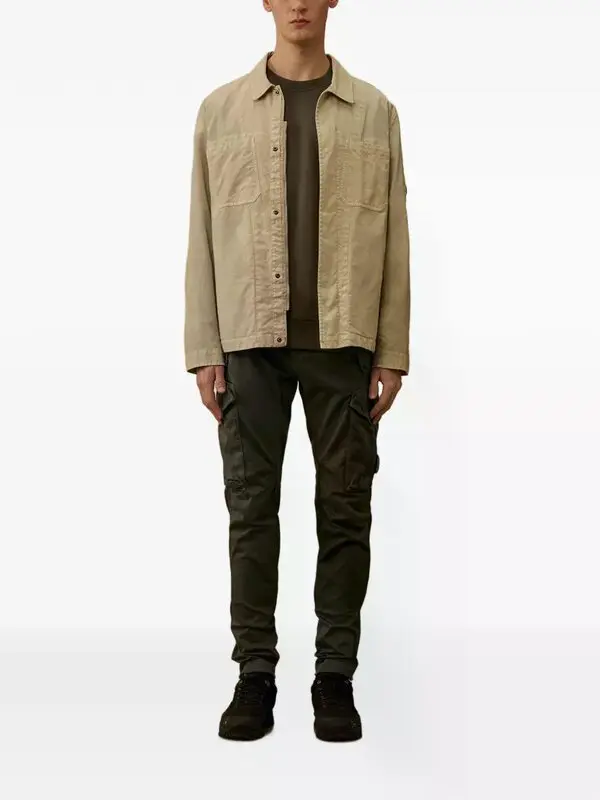 C.P. COMPANY Stretch Sateen Cargo Pants With Lens Detail
