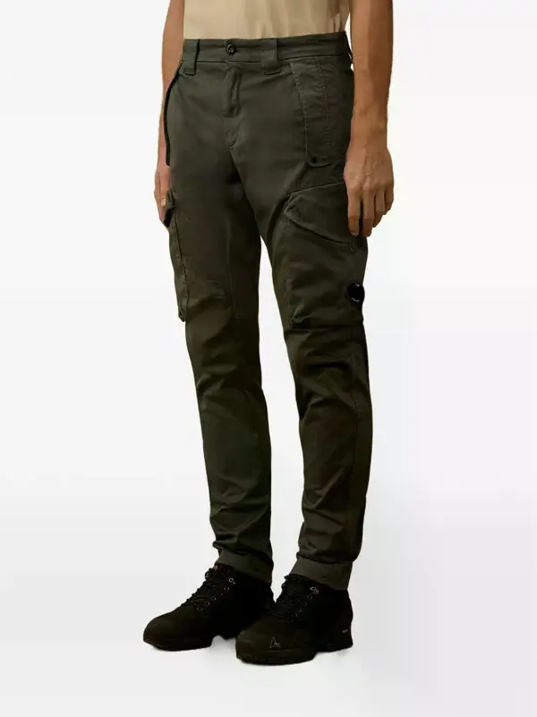 C.P. COMPANY Stretch Sateen Cargo Pants With Lens Detail
