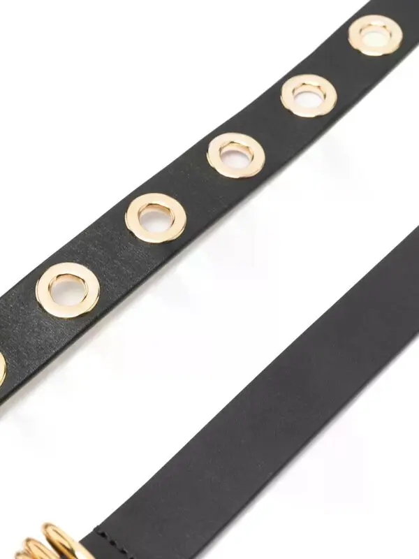 DEHANCHE Hollyhock Rivet Belt - Black