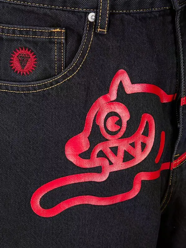 ICECREAM Running Dog Denim Shorts