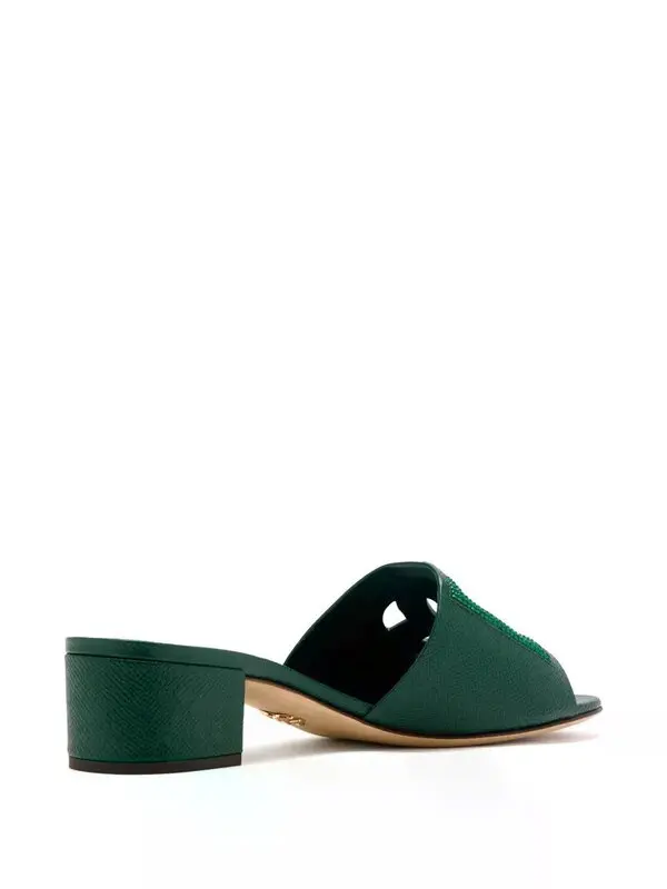 Dolce & Gabbana Embellished Logo Mules