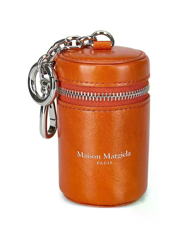 MAISON MARGIELA Zipped Dog Waste Bag Dispenser Keyring - Orange