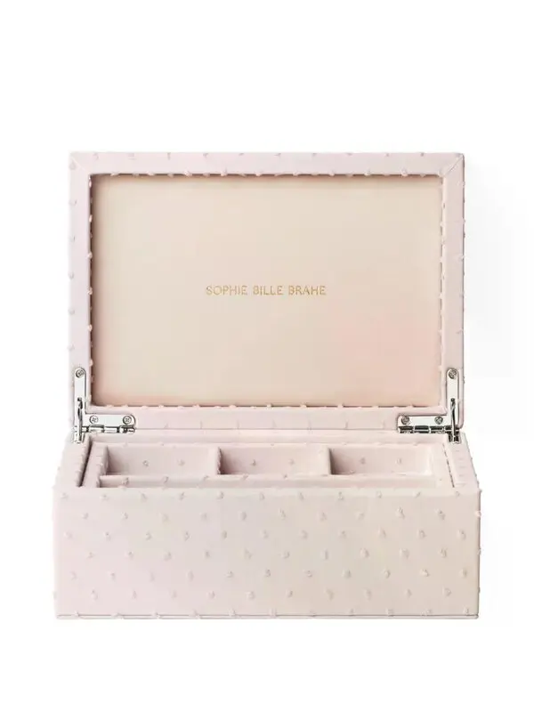 Sophie Bille Brahe Trésor Grande Cotton Jewellery Box - Pink
