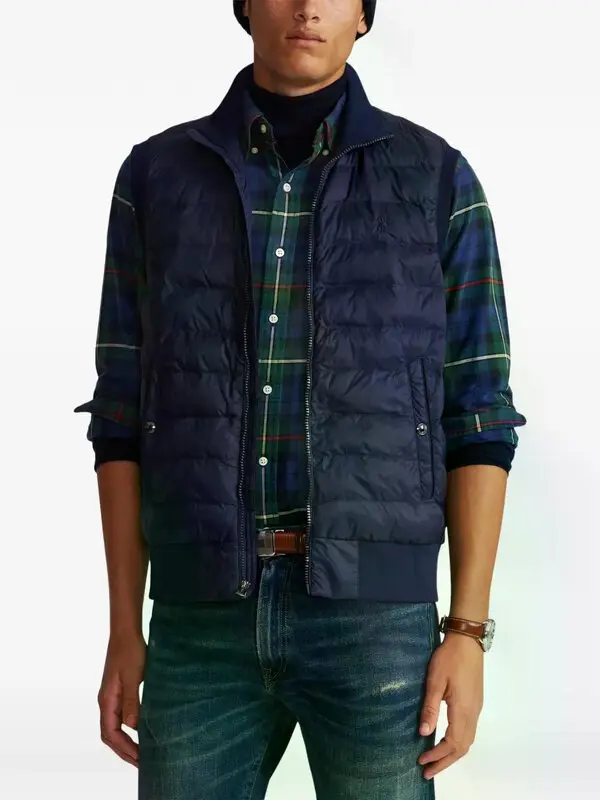 Polo Ralph Lauren Zip-fastening Quilted Gilet - Blue