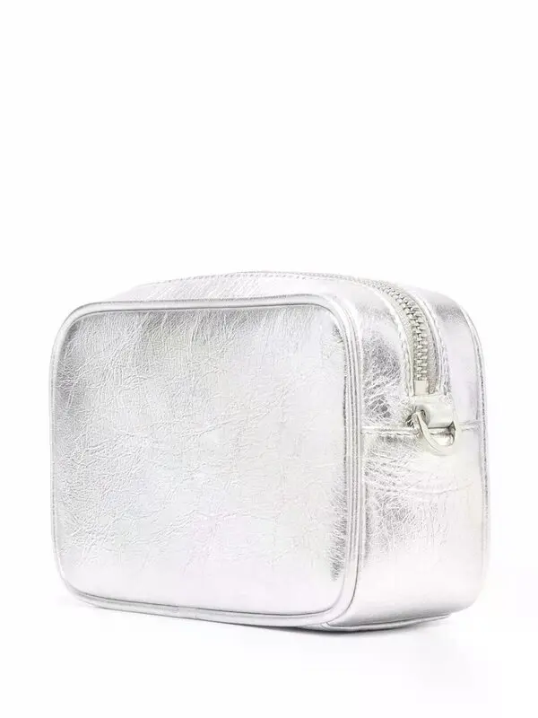 GOLDEN GOOSE Mini Star Metallic Crossbody Bag - Silver