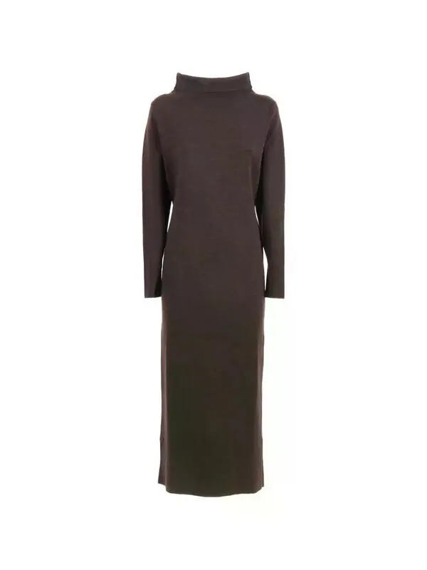 P.a.r.o.s.h Turtleneck Midi Dress