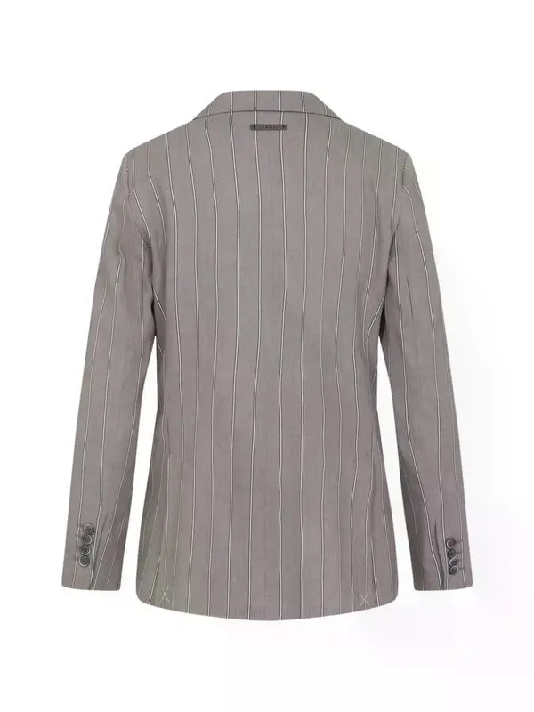 Peserico Striped Double-breasted Blazer
