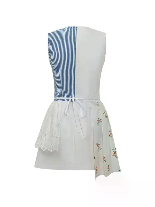 MSGM Striped Floral Dress