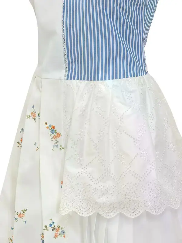 MSGM Striped Floral Dress