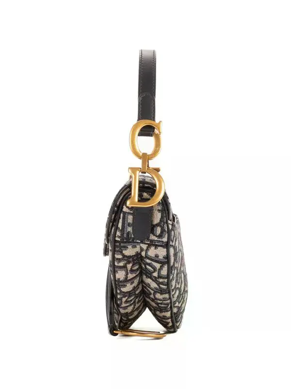 Dior Mini Saddle Bag - Neutrals