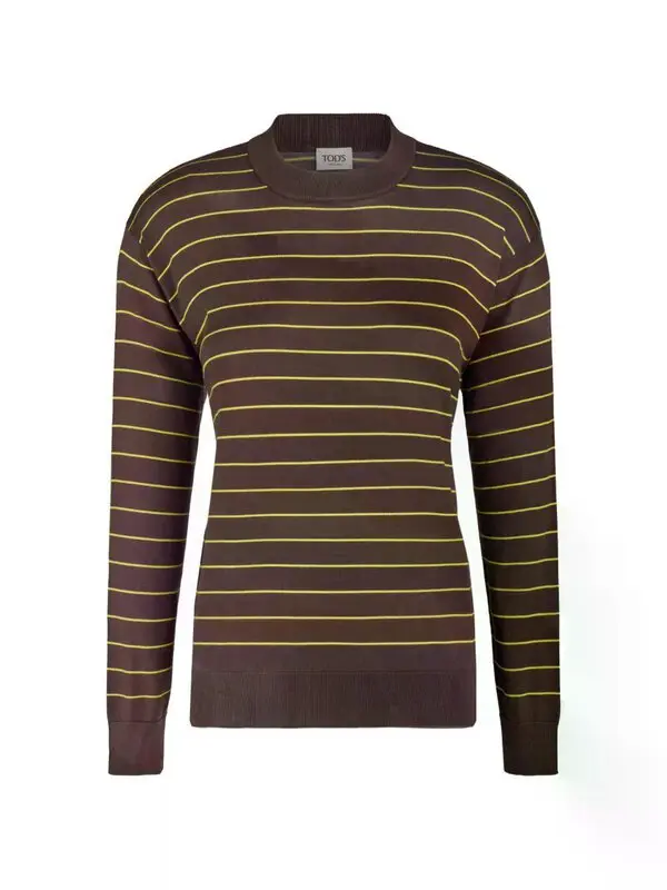 TOD'S Long-sleeve Striped Sweater