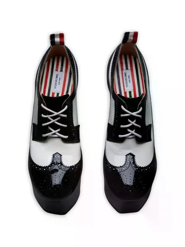 Thom Browne Brogue Platform Heeled Pumps