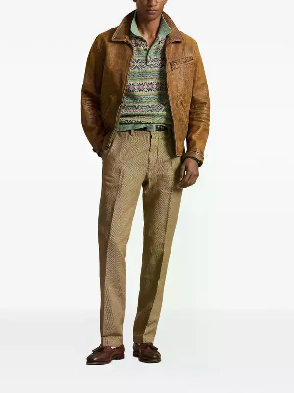Polo Ralph Lauren Manhasset Houndstooth-pattern Chino Trousers