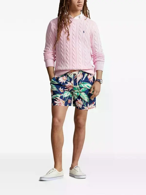 Polo Ralph Lauren Cable-knit Crew Neck Sweater - Pink