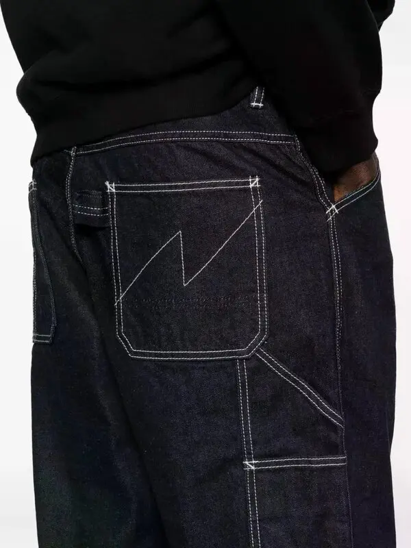 NEIGHBORHOOD Contrast-stitch Straight Jeans