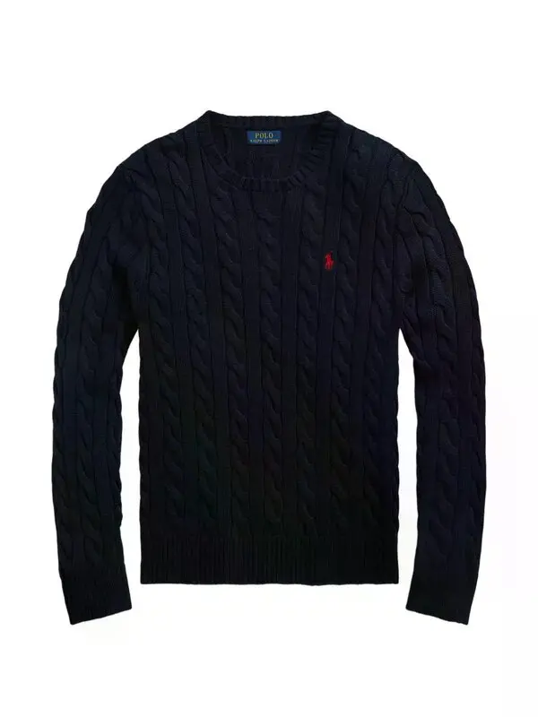 Polo Ralph Lauren Cable-knit Crew Neck Sweater - Blue