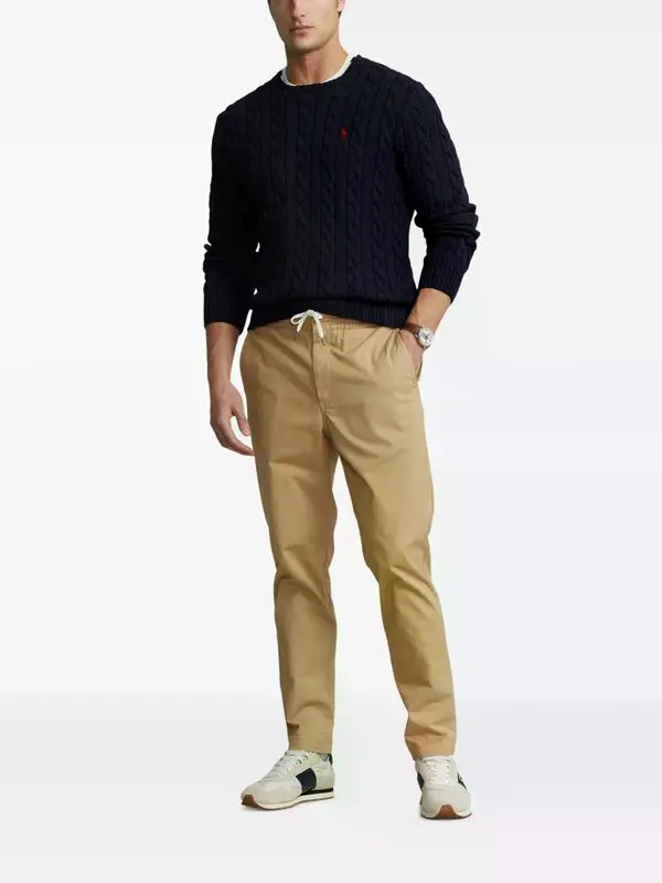 Polo Ralph Lauren Cable-knit Crew Neck Sweater - Blue