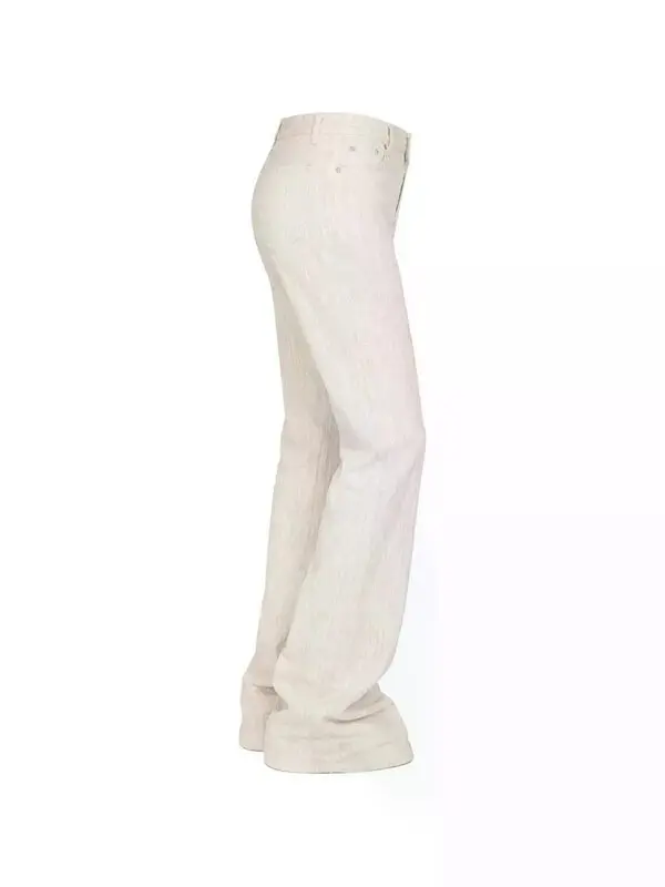 Rick Owens Bolans Flared Denim Trousers - Neutrals