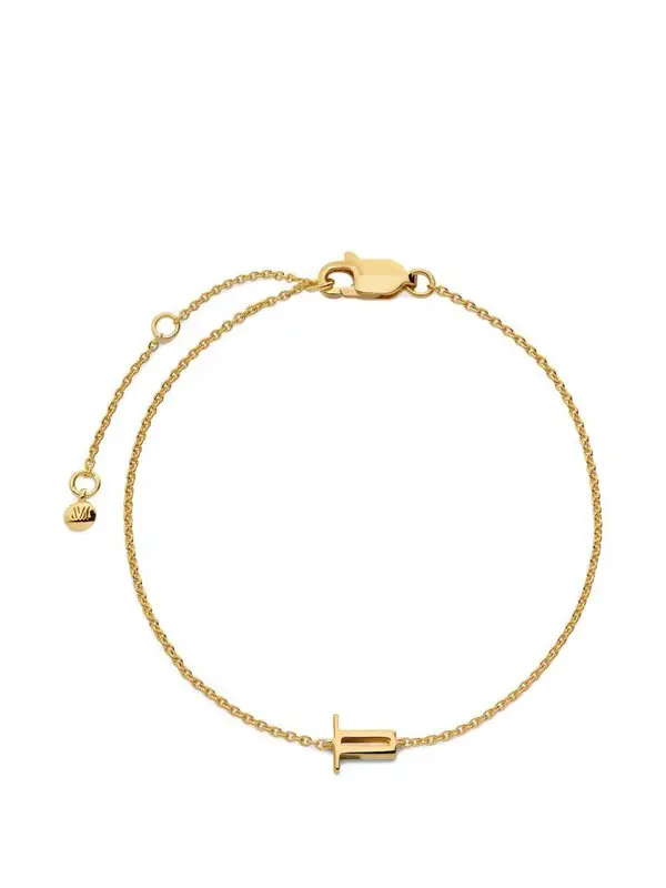 Monica Vinader Initial T Chain Bracelet - Gold