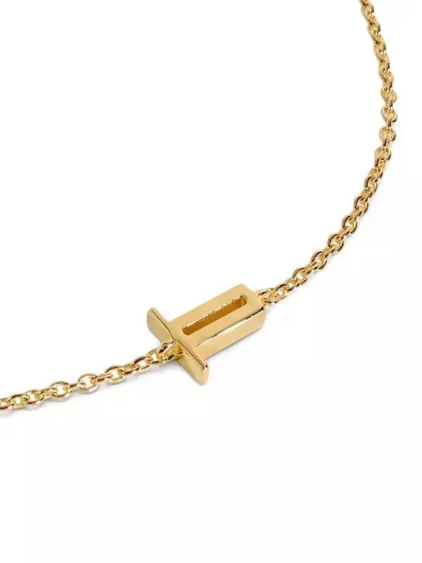 Monica Vinader Initial T Chain Bracelet - Gold