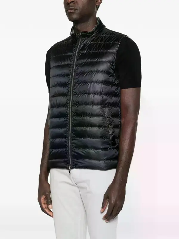 Herno Reversible Quilted Vest - Black