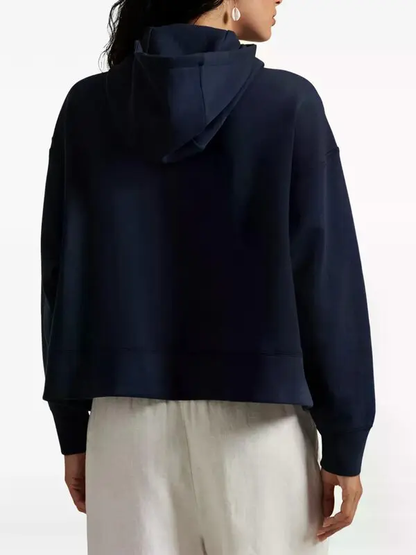 Polo Ralph Lauren Logo-detail Zip-up Hoodie - Blue
