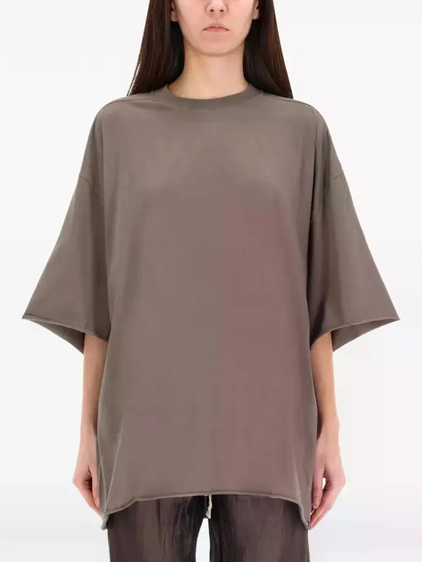 Rick Owens Raw-cut T-shirt - Grey