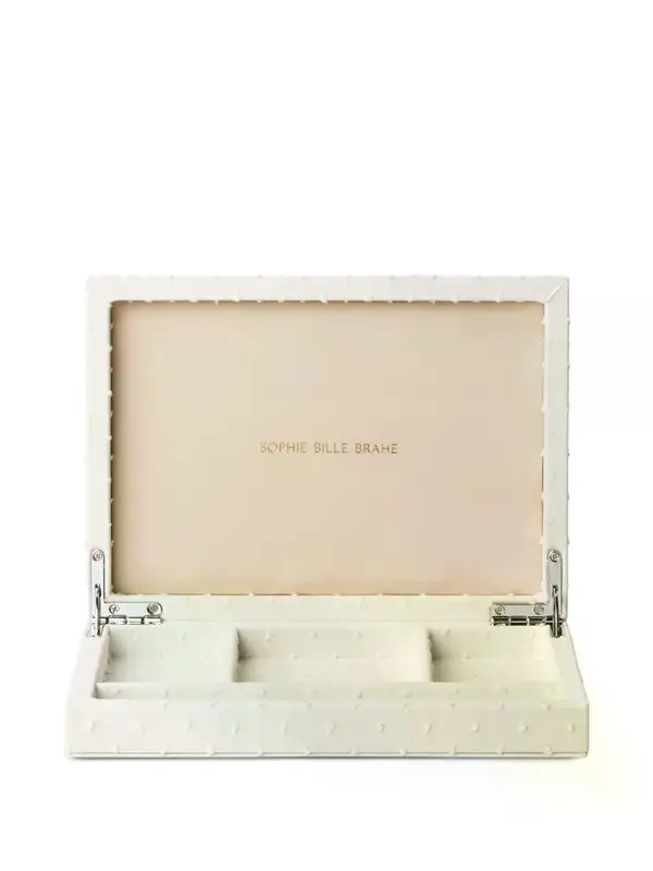 Sophie Bille Brahe Trésor Cotton Small Jewellery Box - White