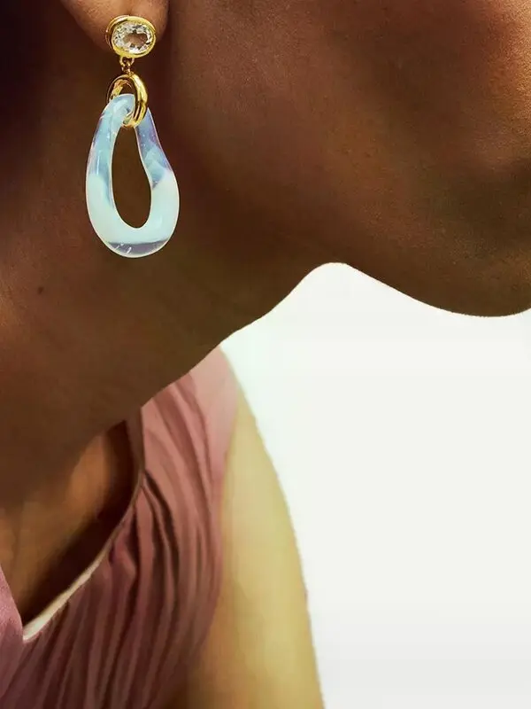 LIZZIE FORTUNATO Opalescent Drop Earrings